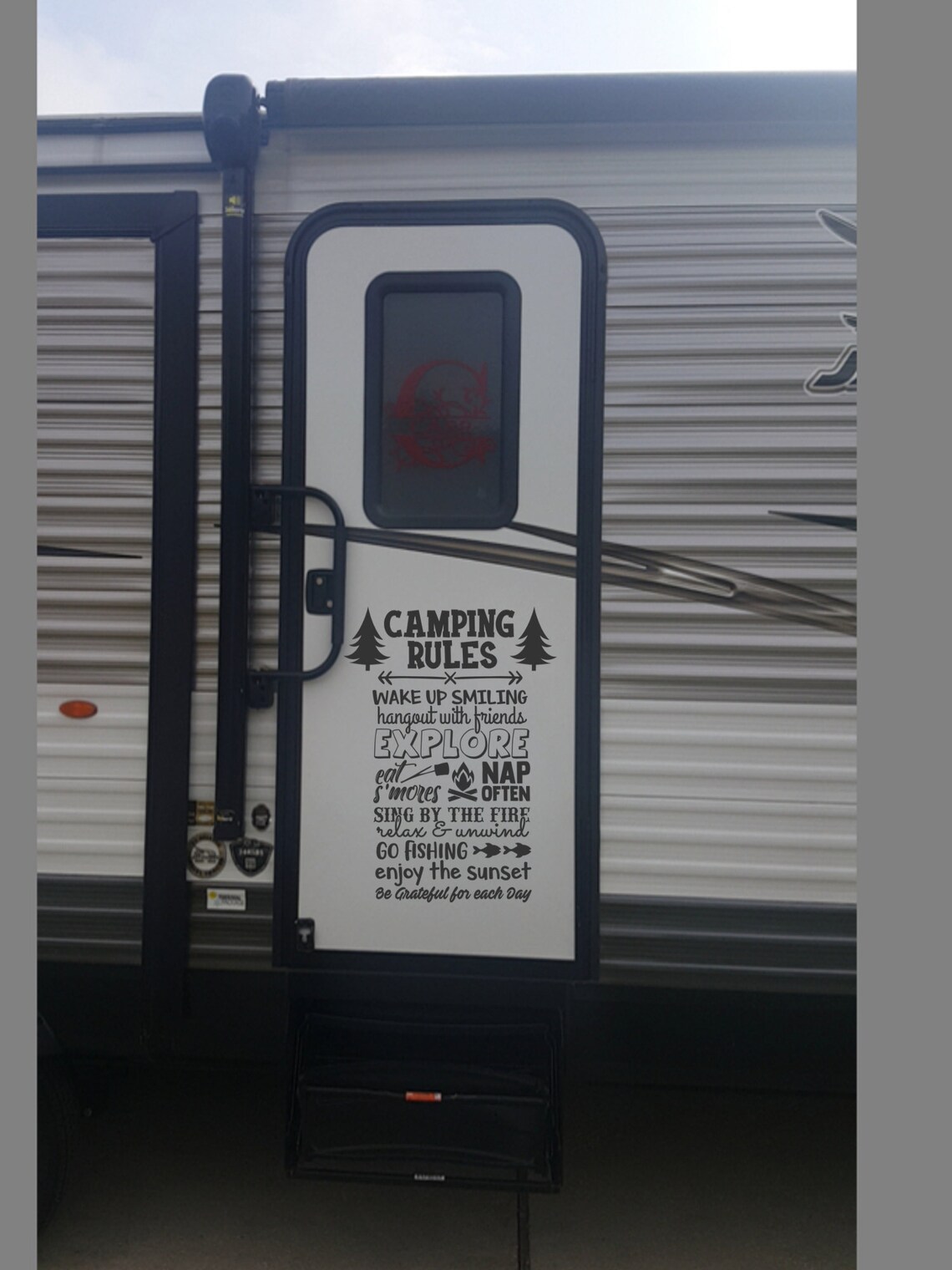 Camping Rules RV Decal / RV Slide Out Decal / RV Door Decal / | Etsy