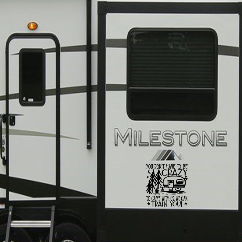 Crazy Camper TT Large Camper Decal RV Slide Out Decal - Etsy