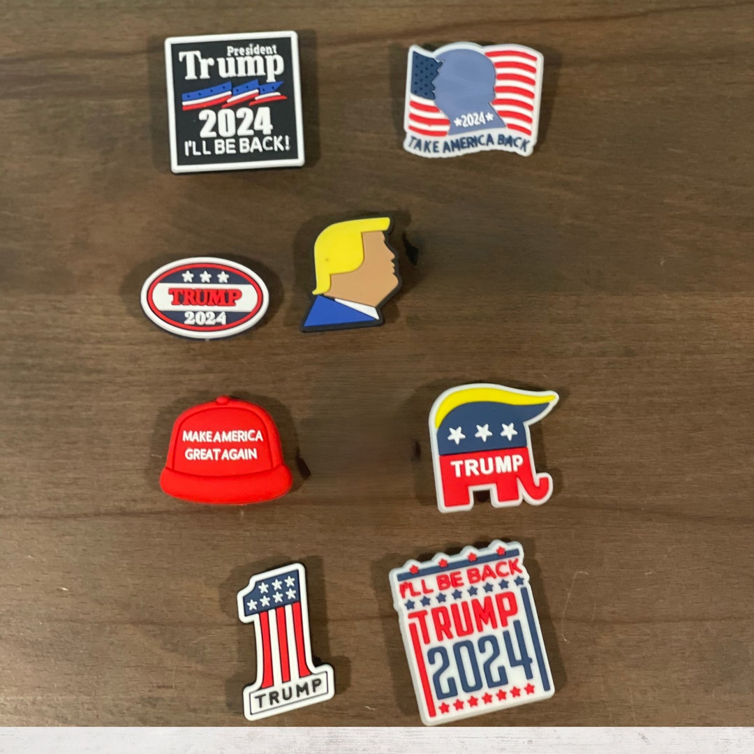 Patriotic Croc Charms, Trump Croc Charms, Trump 2024 Croc Charms, Trump ...