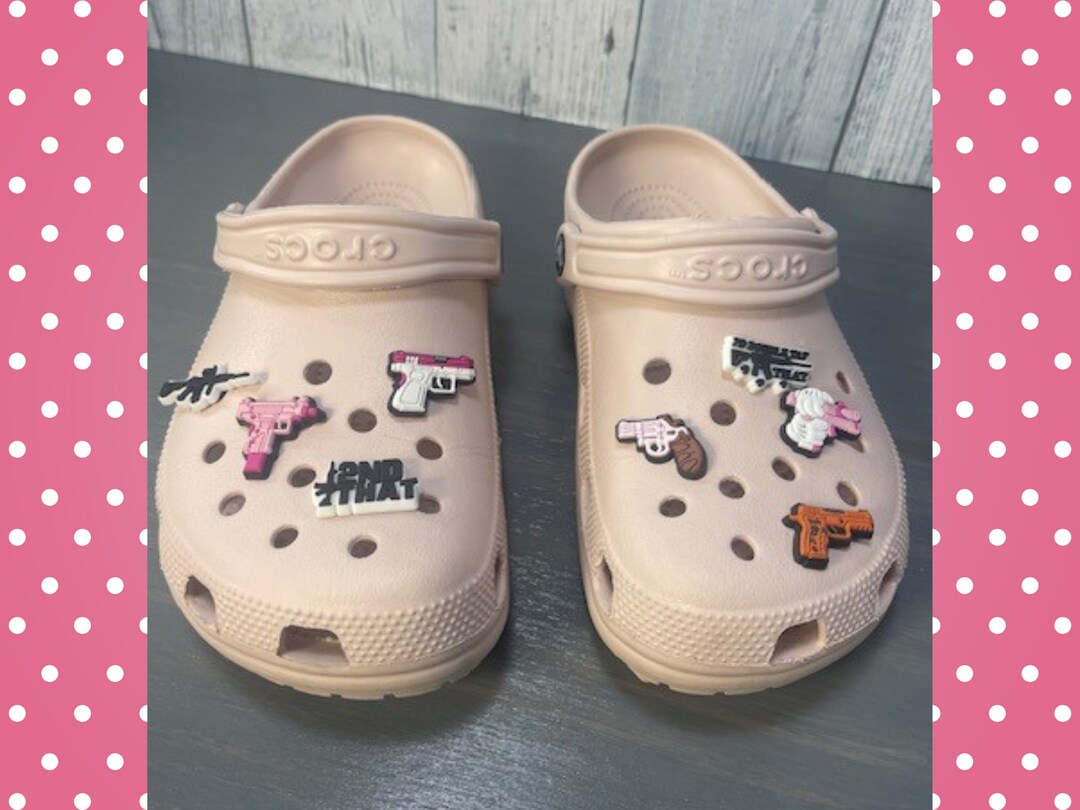 Gun Croc Charms, 2nd Amendment Gun Rights, Fire Arm Croc Charms, Bullet ...