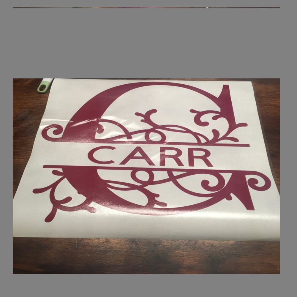 Custom RV Decal / Monogram Decal / Split Letter Decal - Etsy