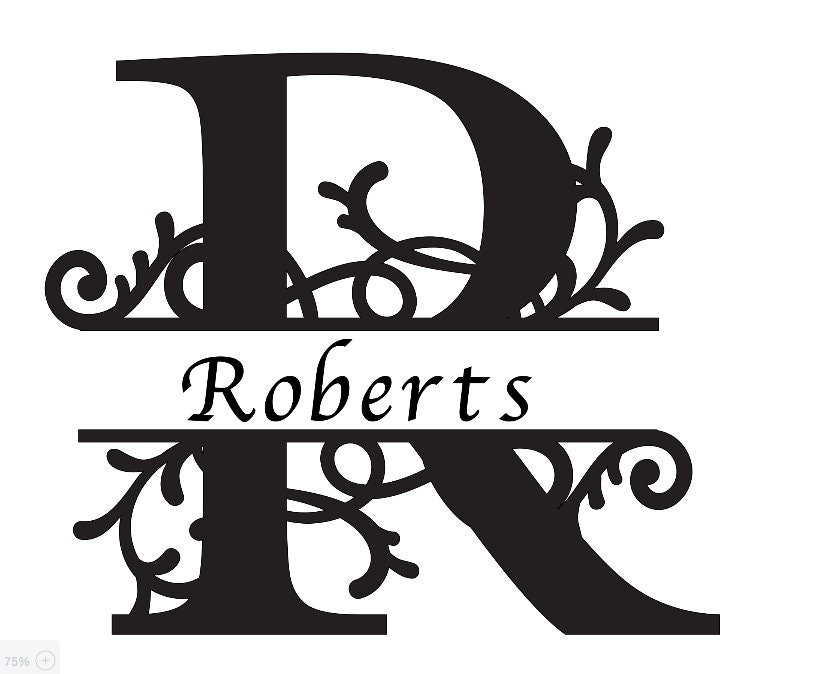 Custom RV Decal / Monogram Decal / Split Letter Decal - Etsy