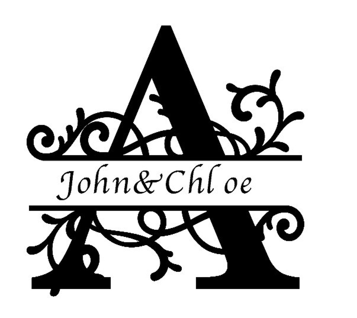 Custom RV Decal / Monogram Decal / Split Letter Decal - Etsy