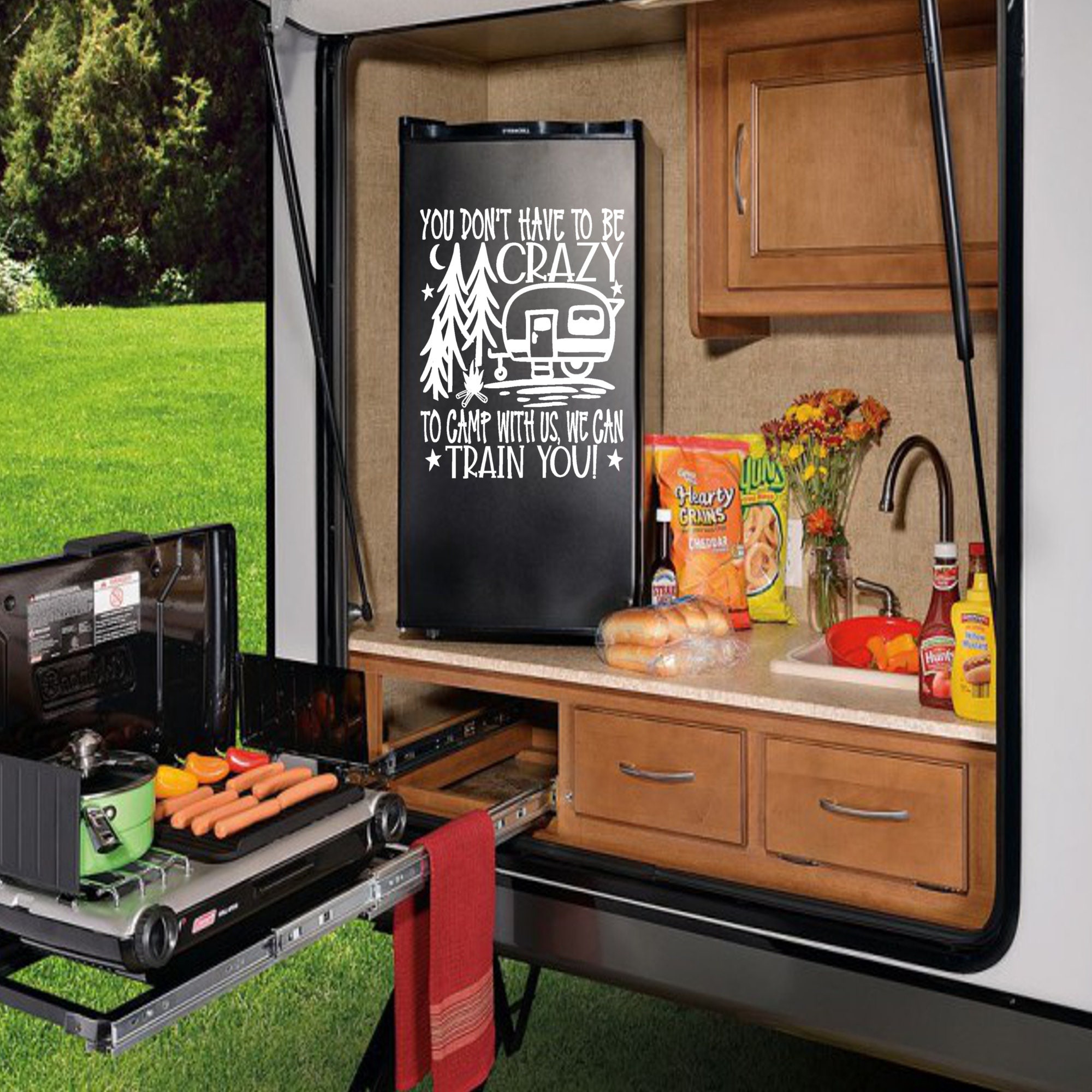 Crazy Camper TT Large Camper Decal RV Slide Out Decal - Etsy