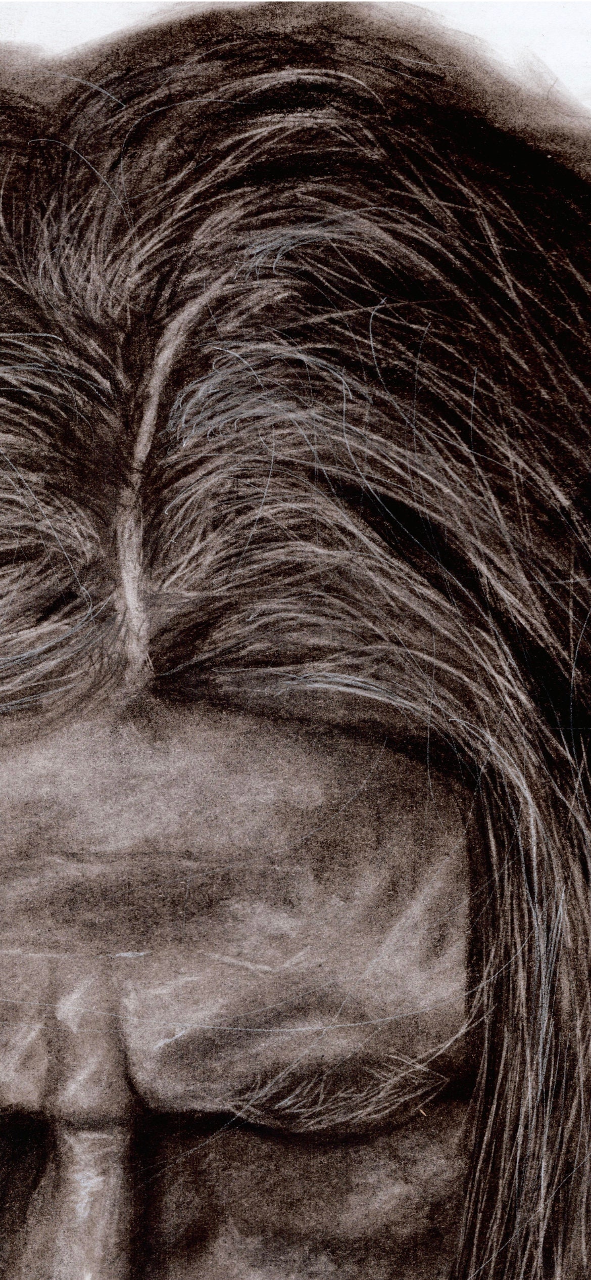 Original Realistic Charcoal Portrait Drawing — the Lesson in All This ...