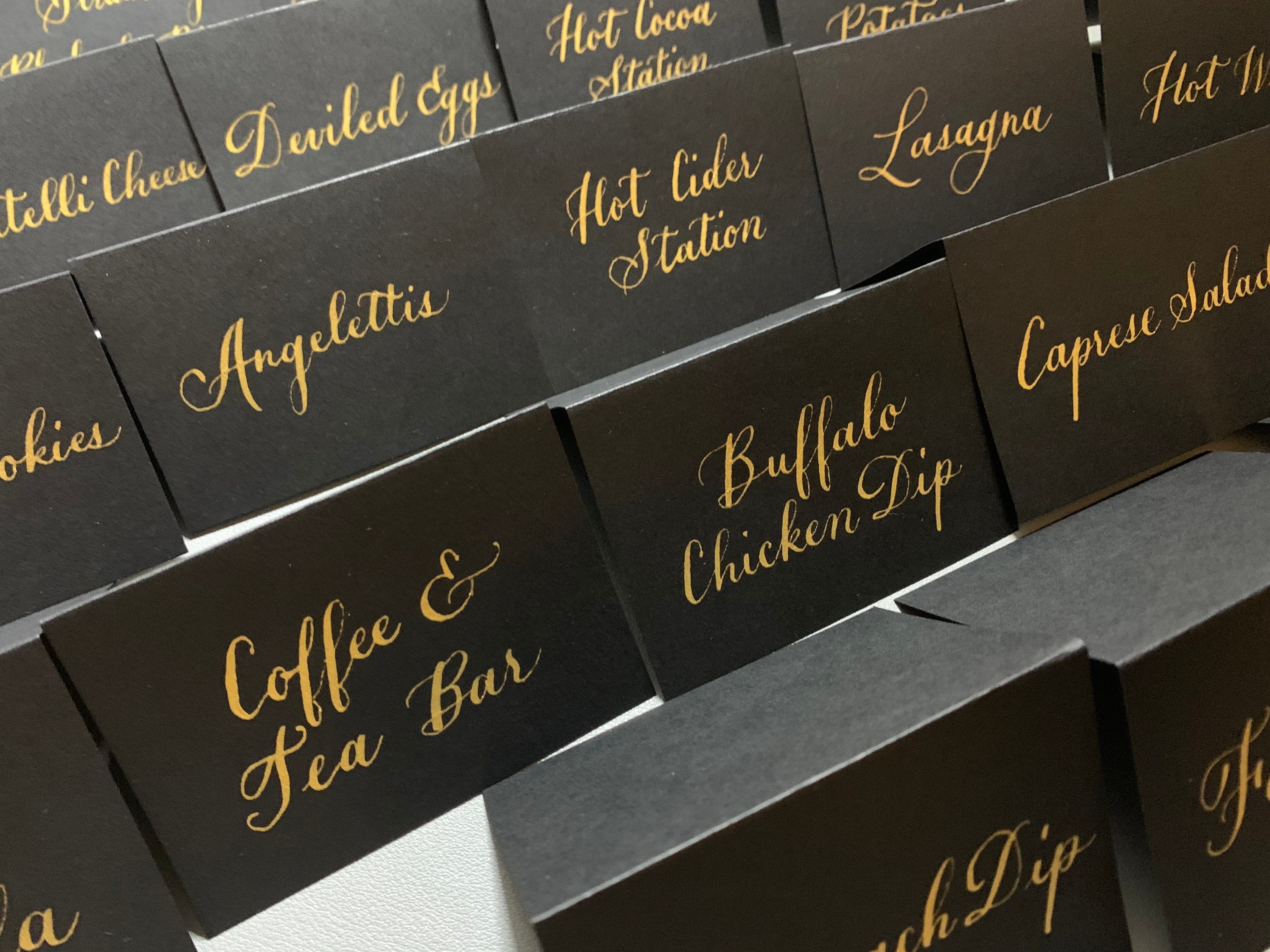 Buffet Food Label Cards Catering Dessert Table - Etsy