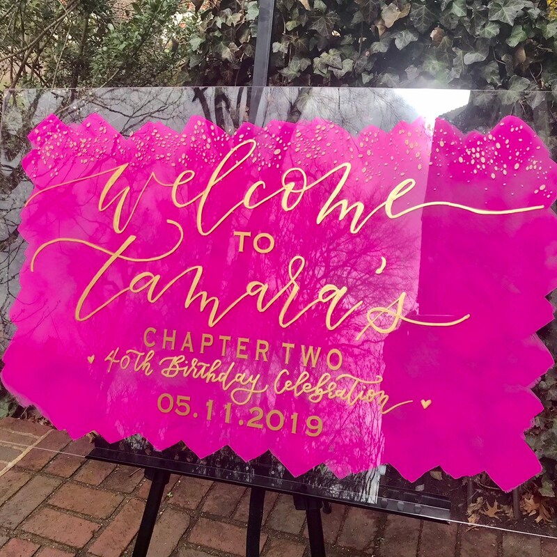 Plexiglass Wedding Sign - Etsy
