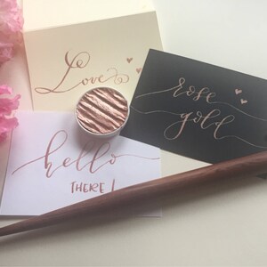Rose Gold Hand Lettered Place Cards - Etsy