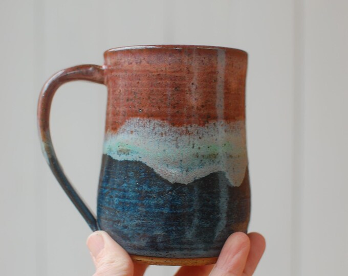 Pink and Gray Mug - Handmade Pottery - Pottery Mugs - Ceramics ...