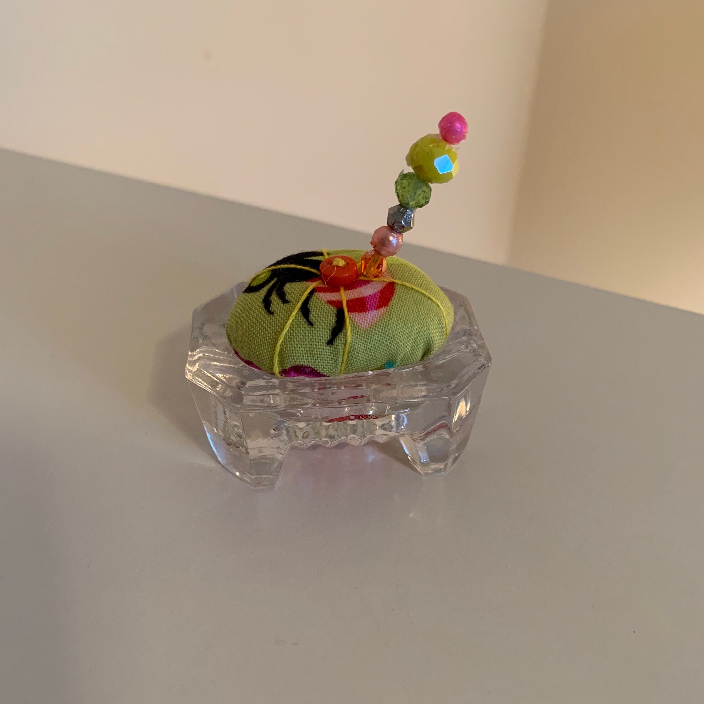 Antique Salt Cellar Pin Cushion Tula Pink Moon Garden Bee With - Etsy