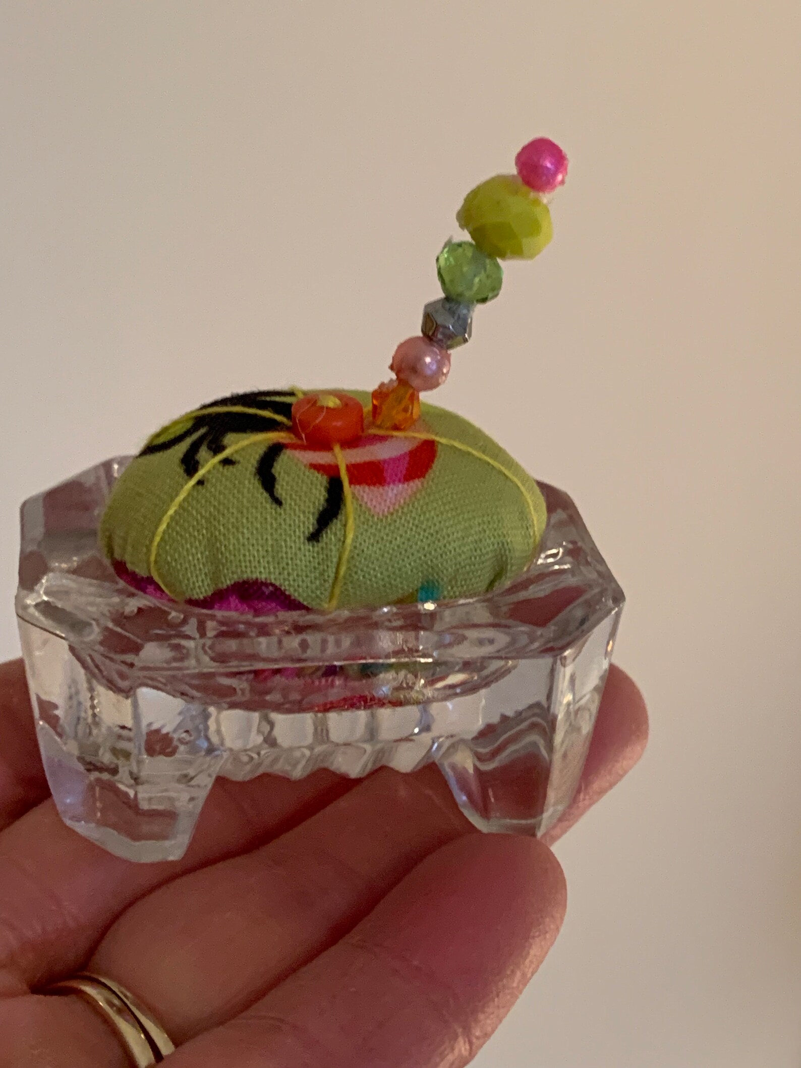 Antique Salt Cellar Pin Cushion Tula Pink Moon Garden Bee With - Etsy