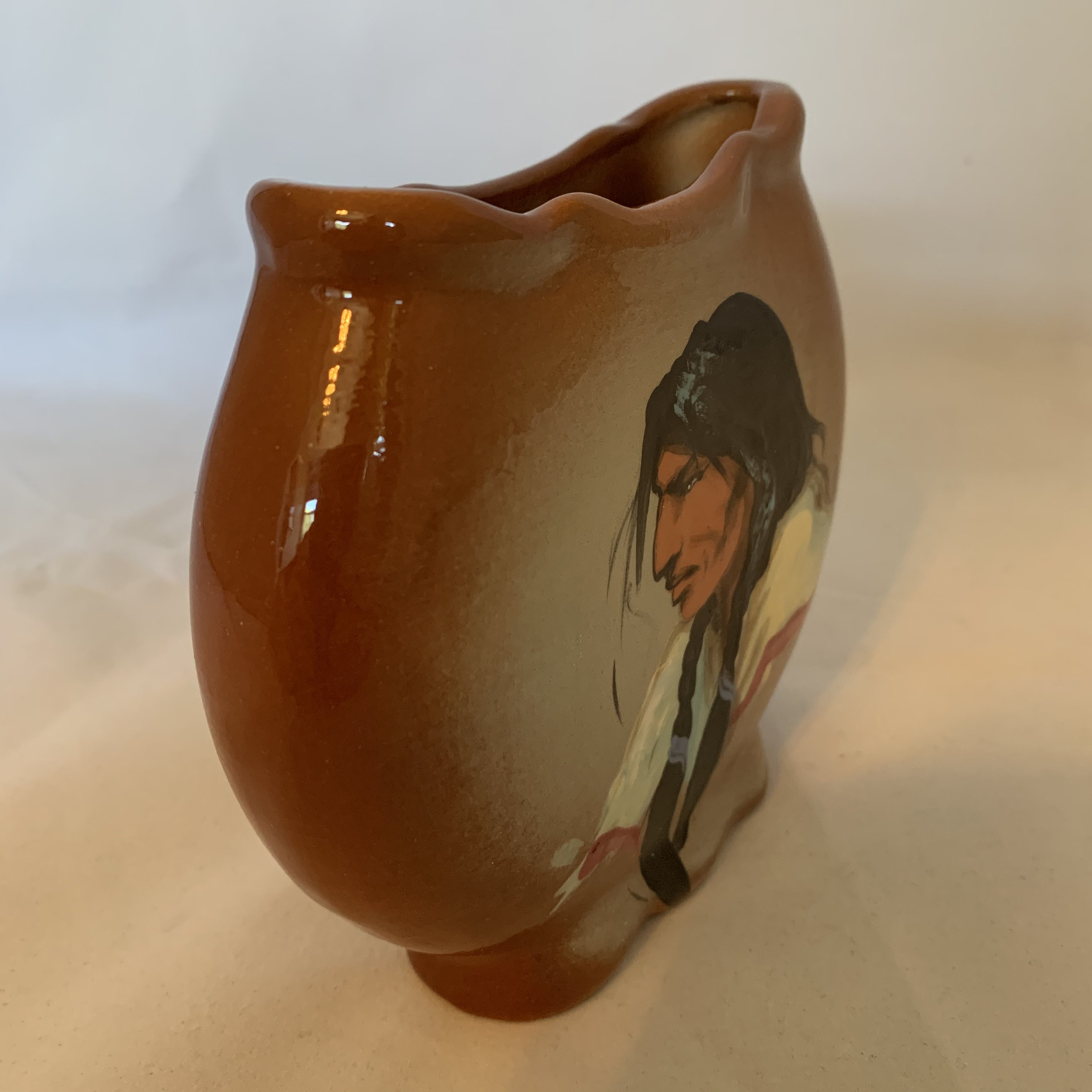 Rick Wisecarver Native American Hand Painted Vase - Etsy