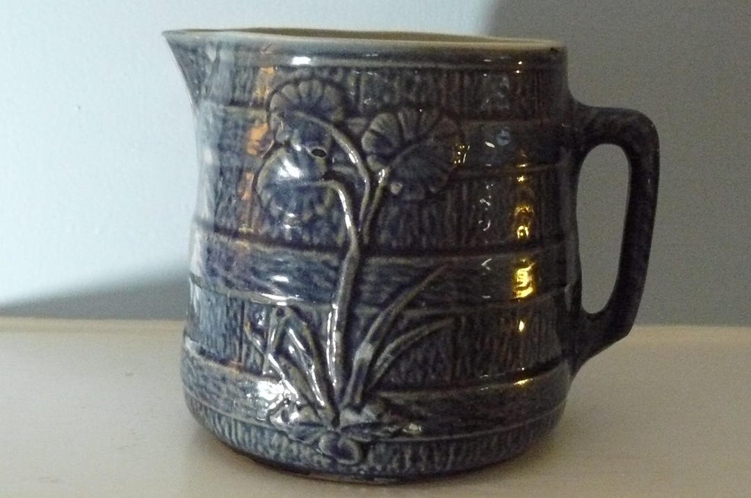 Robinson Ransbottom Blue Milk Jug. - Etsy