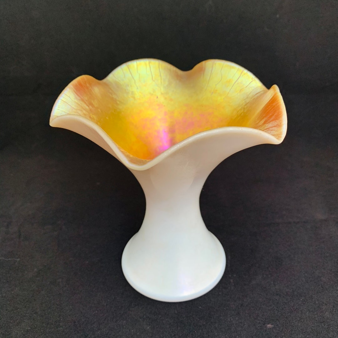 Steuben Glass Aurene on Calcite Vase - Etsy