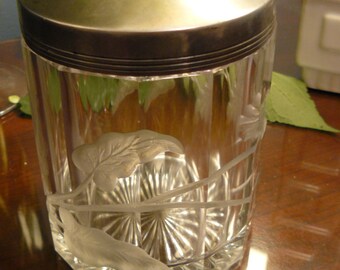 Glass cigar jar | Etsy