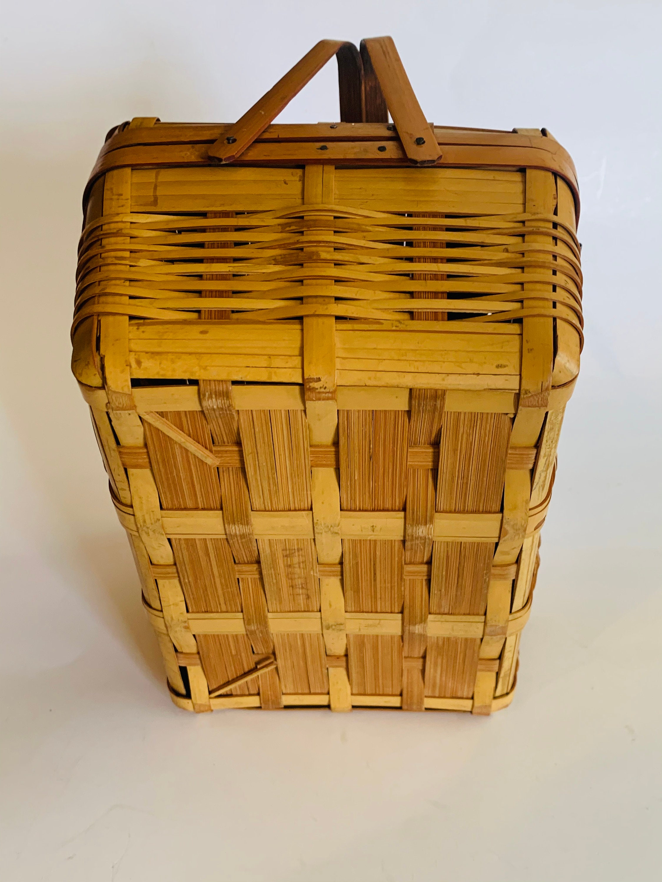Vintage Bamboo Box Purse, Japan - Etsy