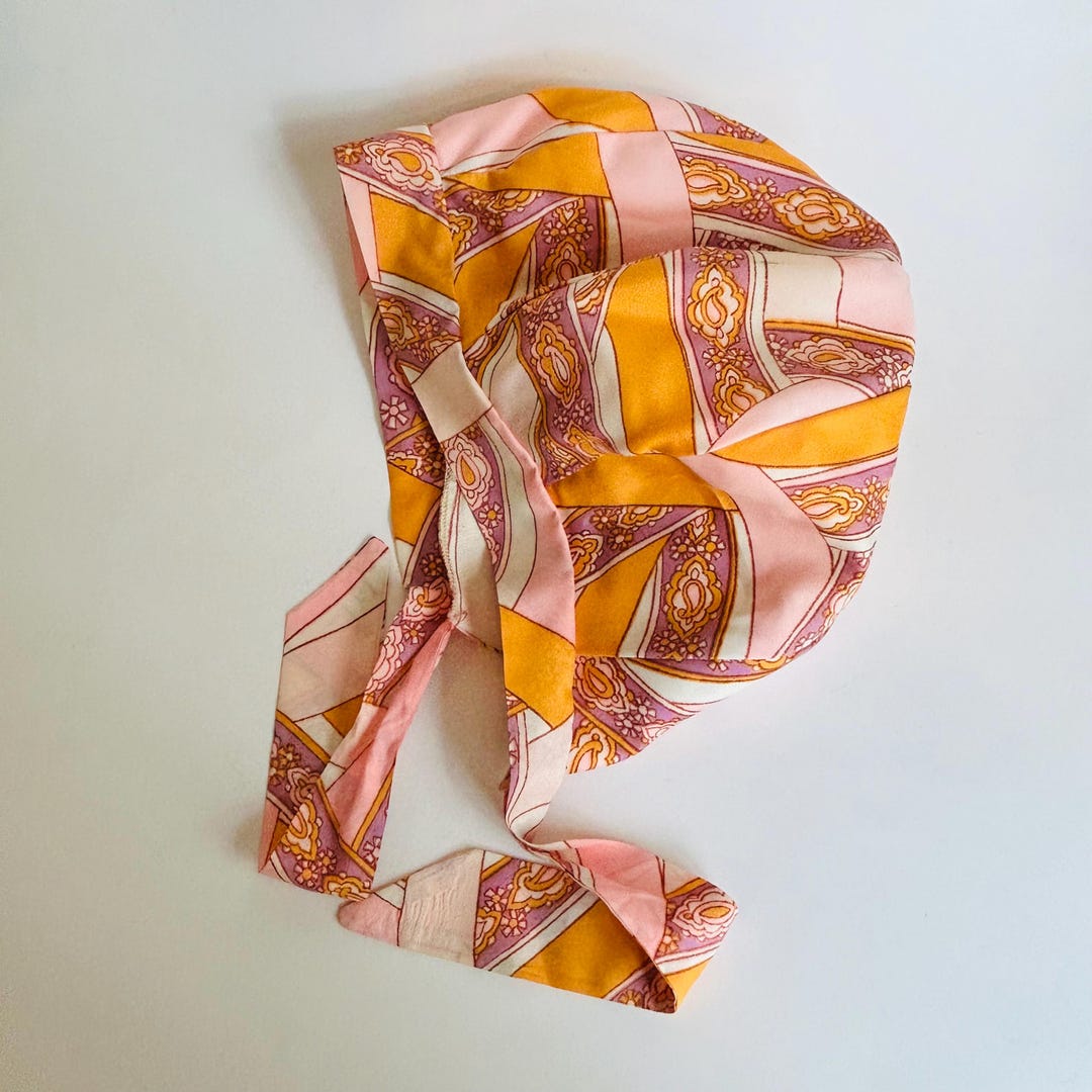 Vintage Mid Century Satin Prairie Style Bonnet - Etsy