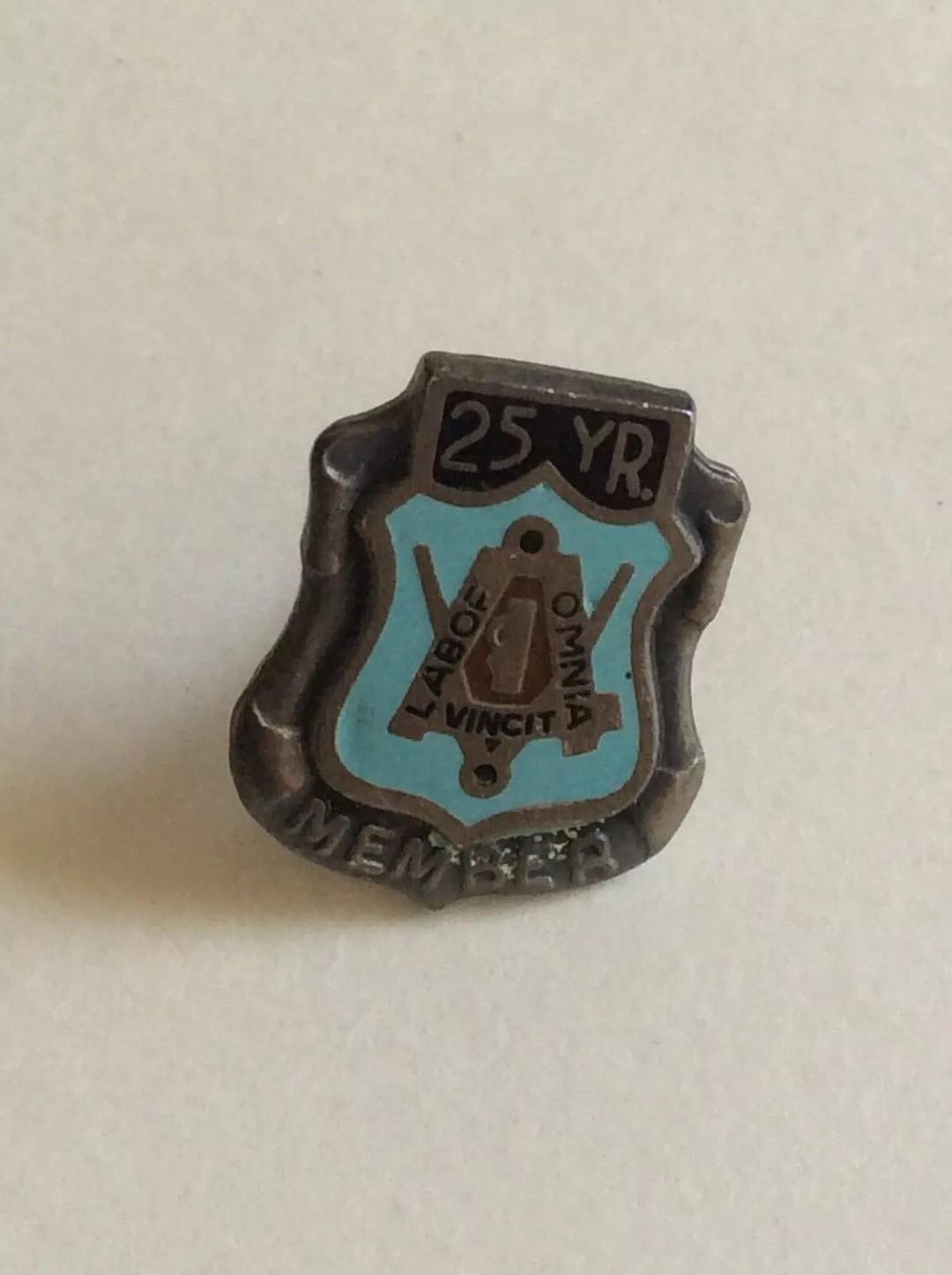 Vintage, Tie Tac, Pin, 25 Years, Labor Omnia Vincit, Masonic ...