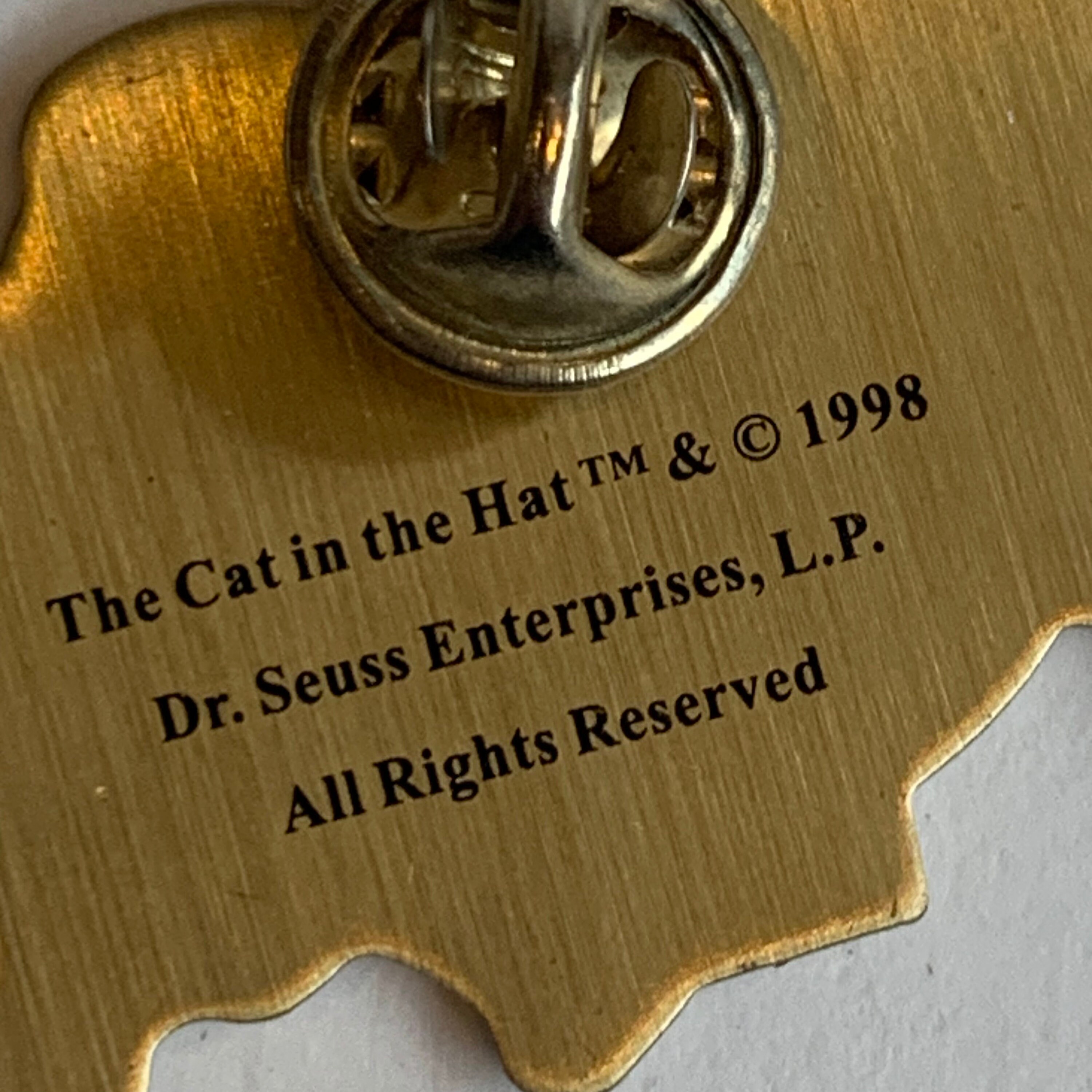 Vintage Read Across America Cat in the Hat Pin - Etsy