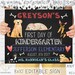 Printable Puppy Dog First Day of School Chalkboard Sign, Reusable Last ...