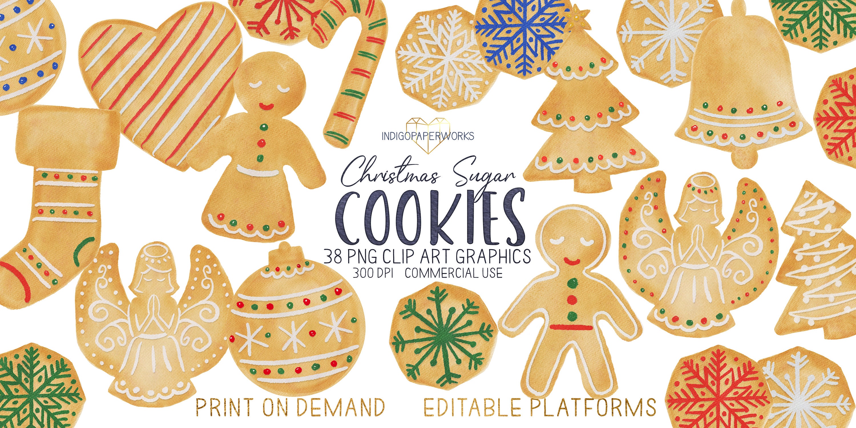 Holiday Sugar Cookies Clipart