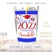 Printable Class of 2023 Graduation Juice Label Red White & - Etsy