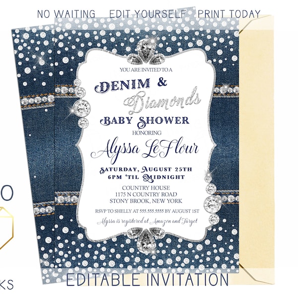 Bling Invitation - Etsy
