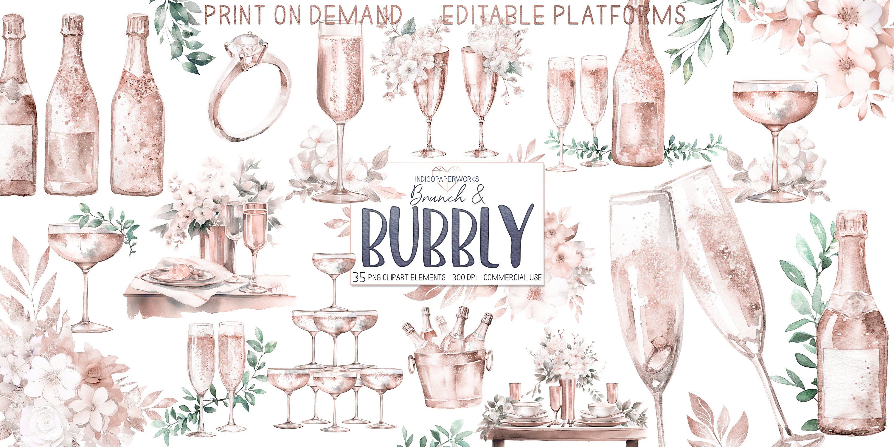 Bridal Brunch Clipart