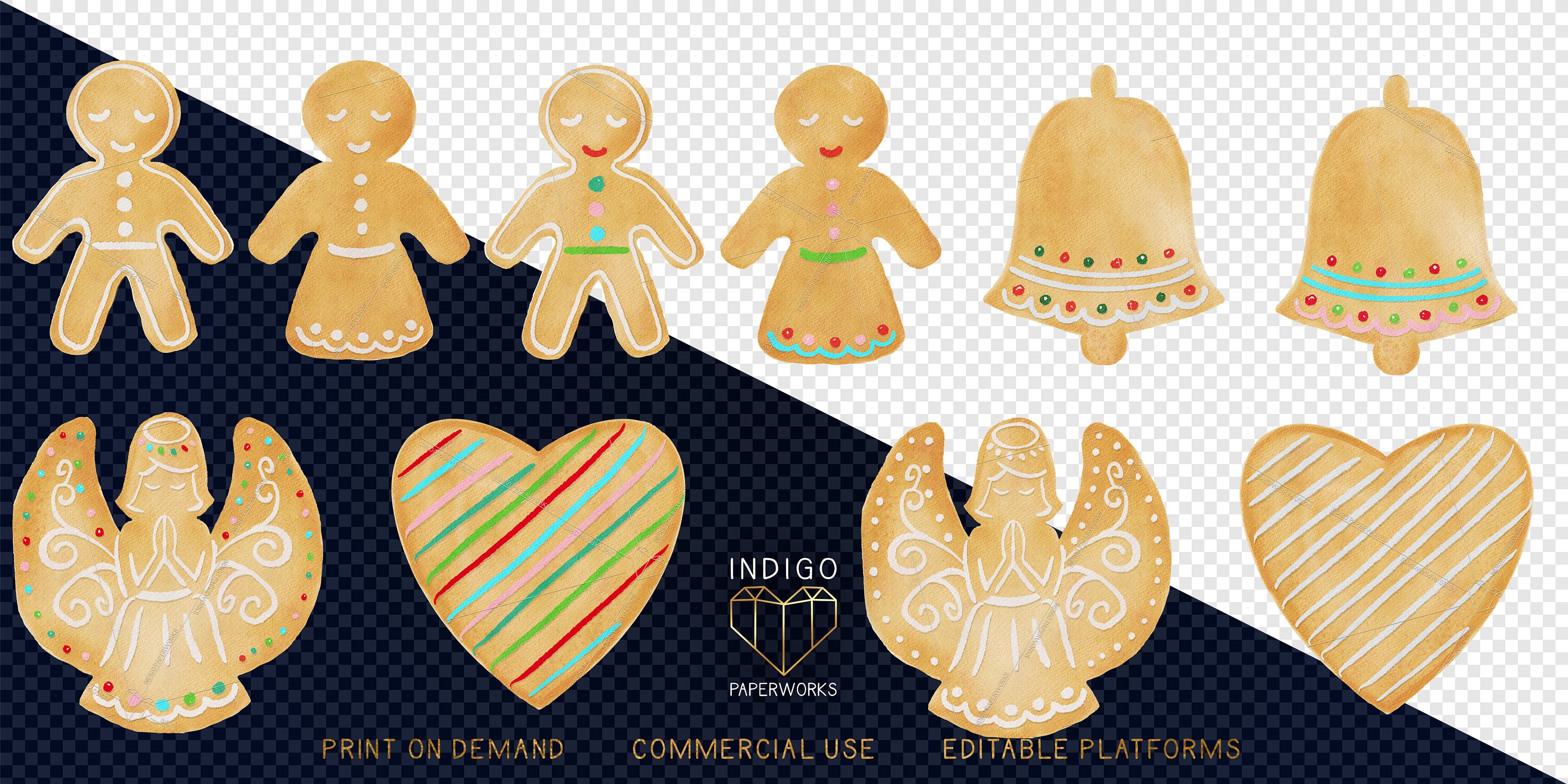 Pastel Sugar Cookies Clipart 36 Cute Hand Painted Watercolor - Etsy