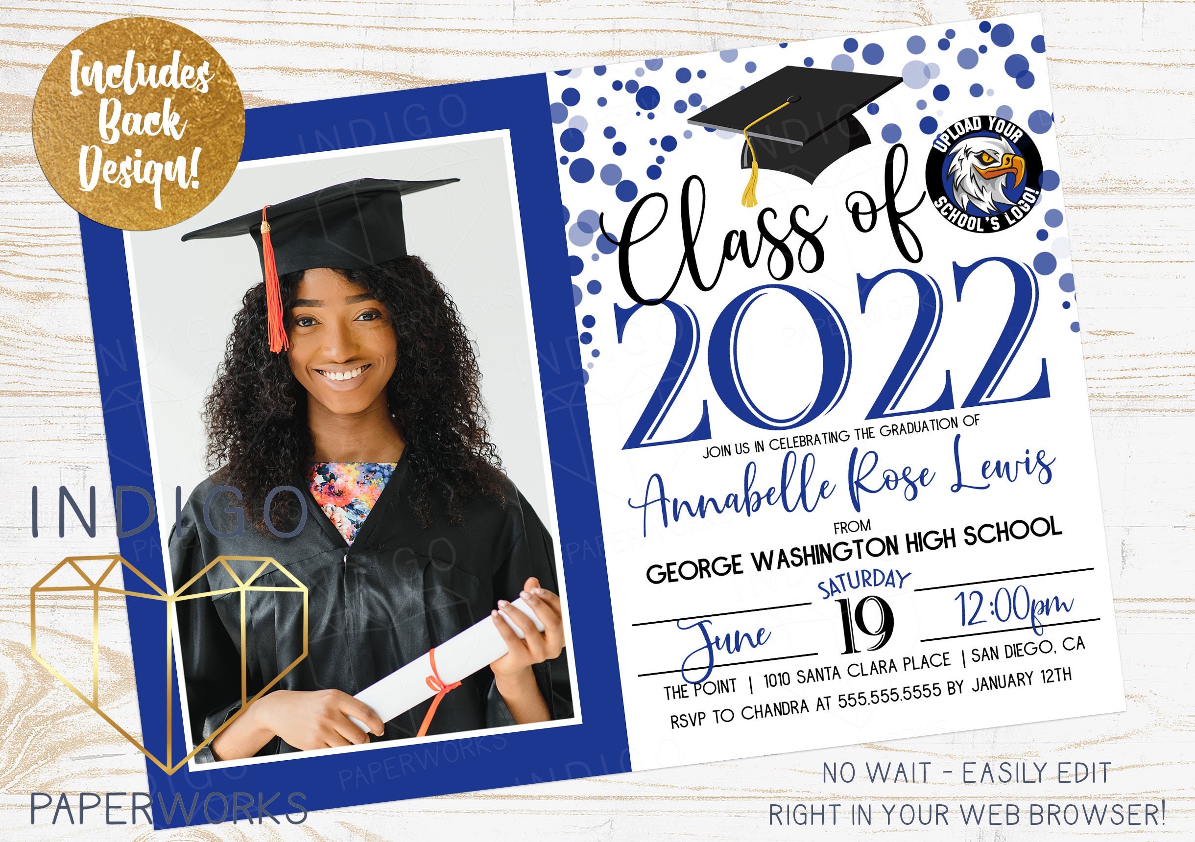 Free Printable High School Graduation Party Invitations