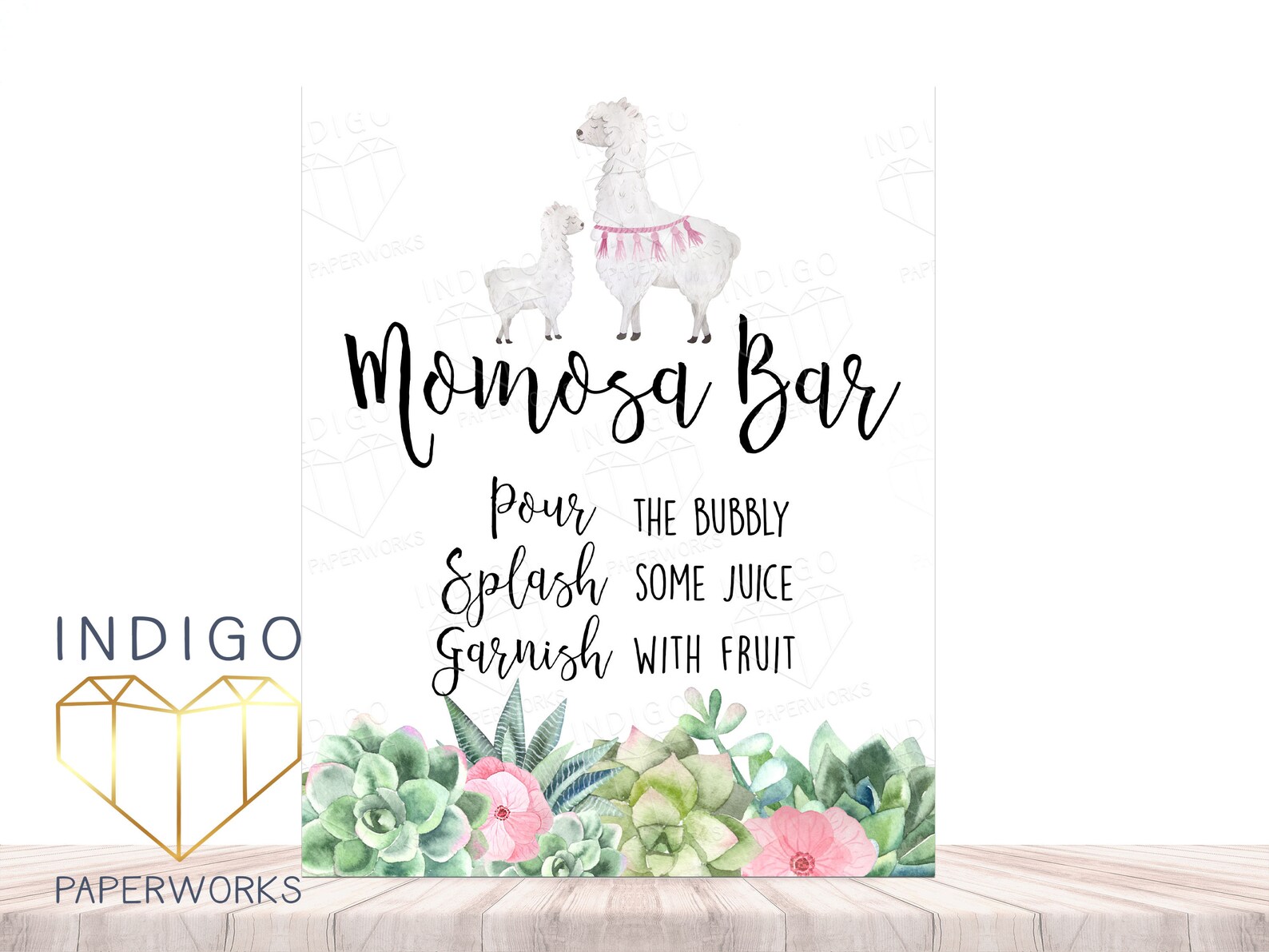 Llama Baby Shower Pink Signs Set Printable 8x10 Southwestern - Etsy