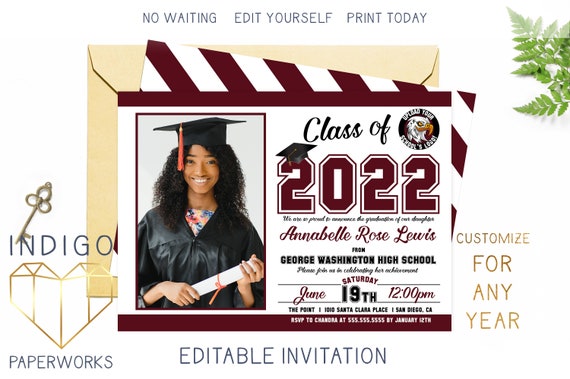 High School Graduation Invitations 2022