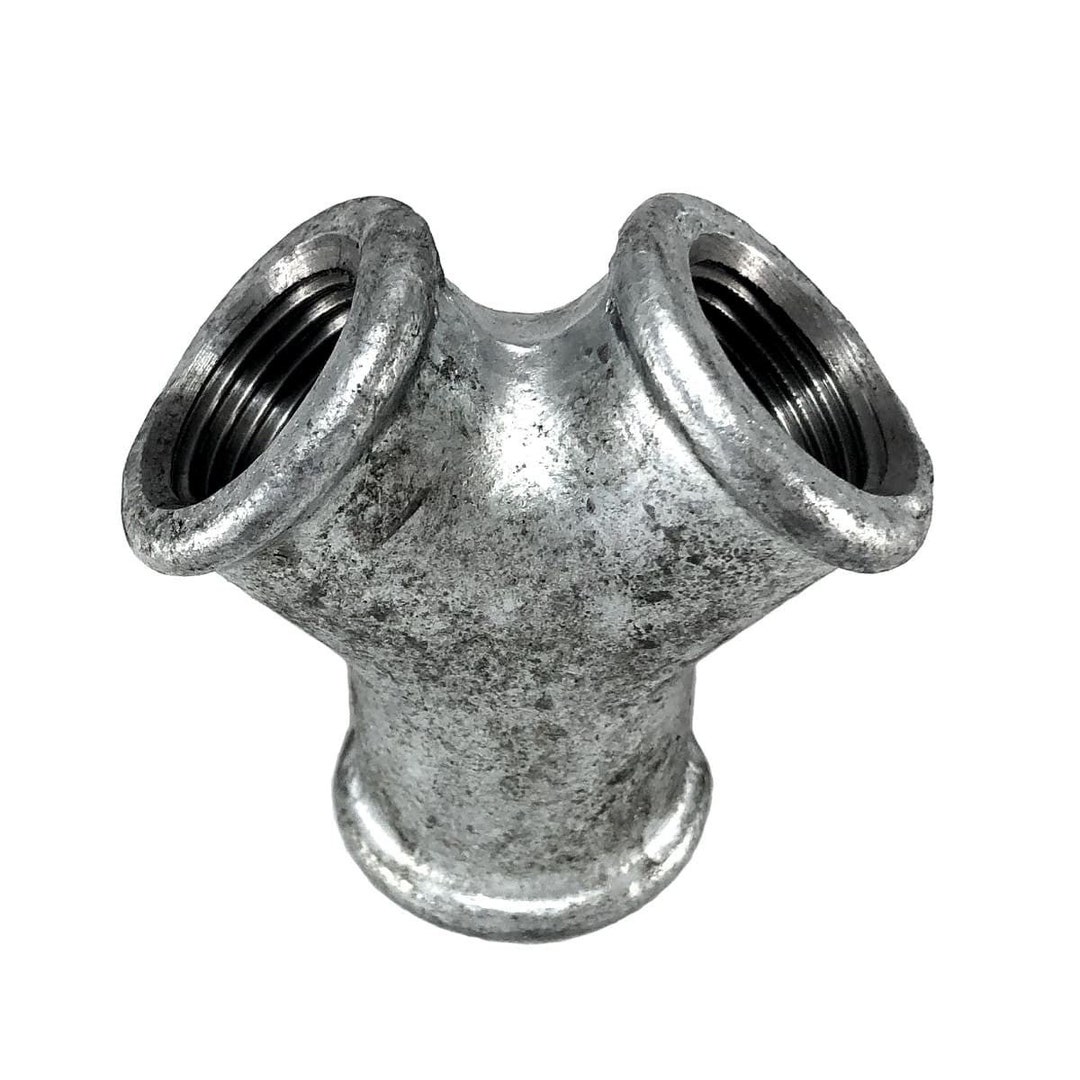 Y Fitting 3 Ways Galvanized Cast Iron All Sizes - Etsy
