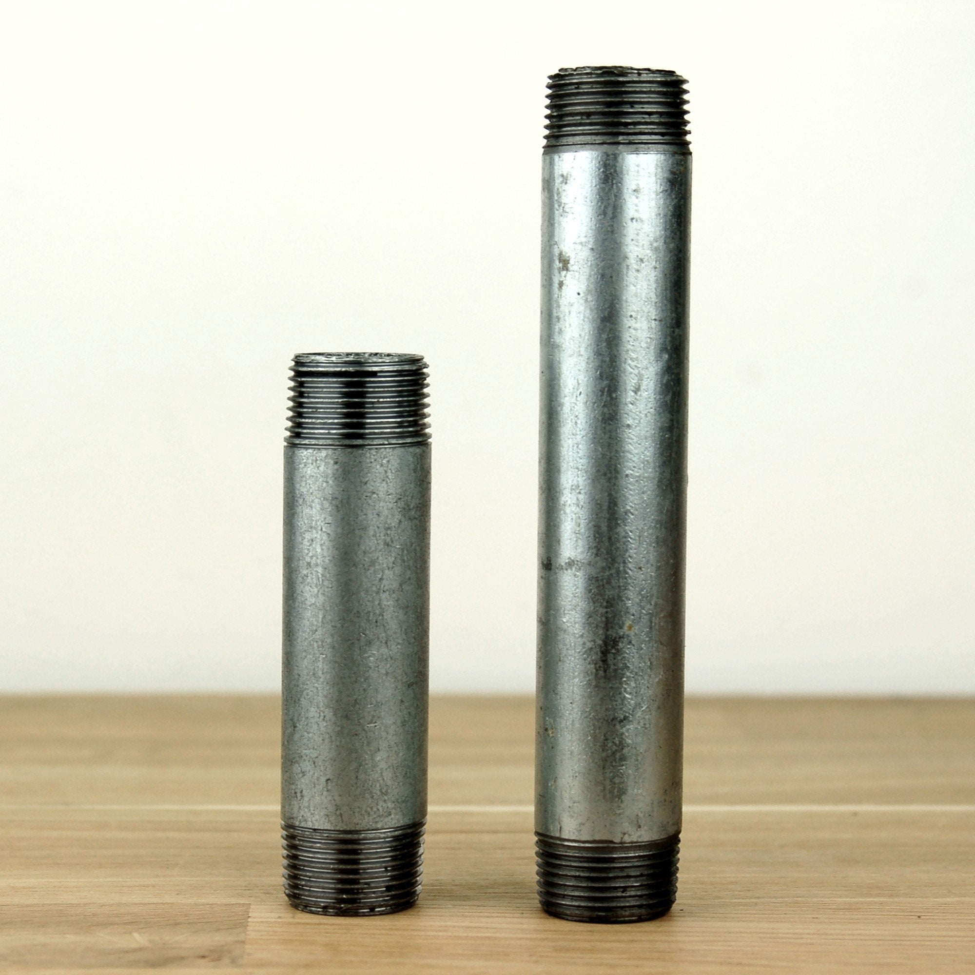 Galvanized Steel Threaded Tubes 4 to 150 Cm 12/17mm (3/8'') or 15/21mm ...