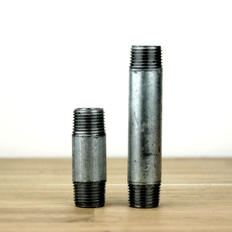 Galvanized Steel Threaded Tubes 4 to 150 Cm 12/17mm - Etsy UK