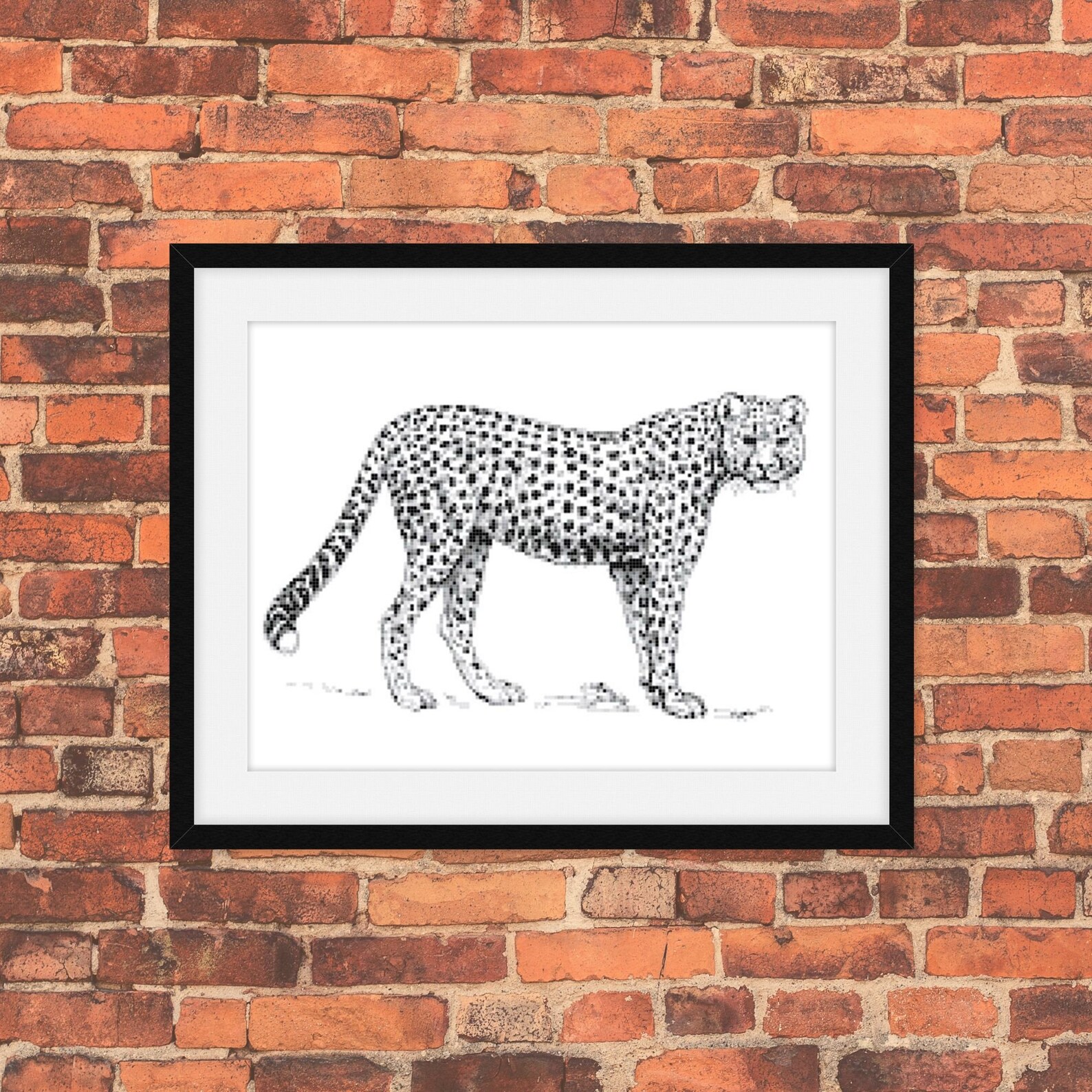 Cheetah Cross Stitch Pattern, Modern Cross Stitch, Animals Cross Stitch ...