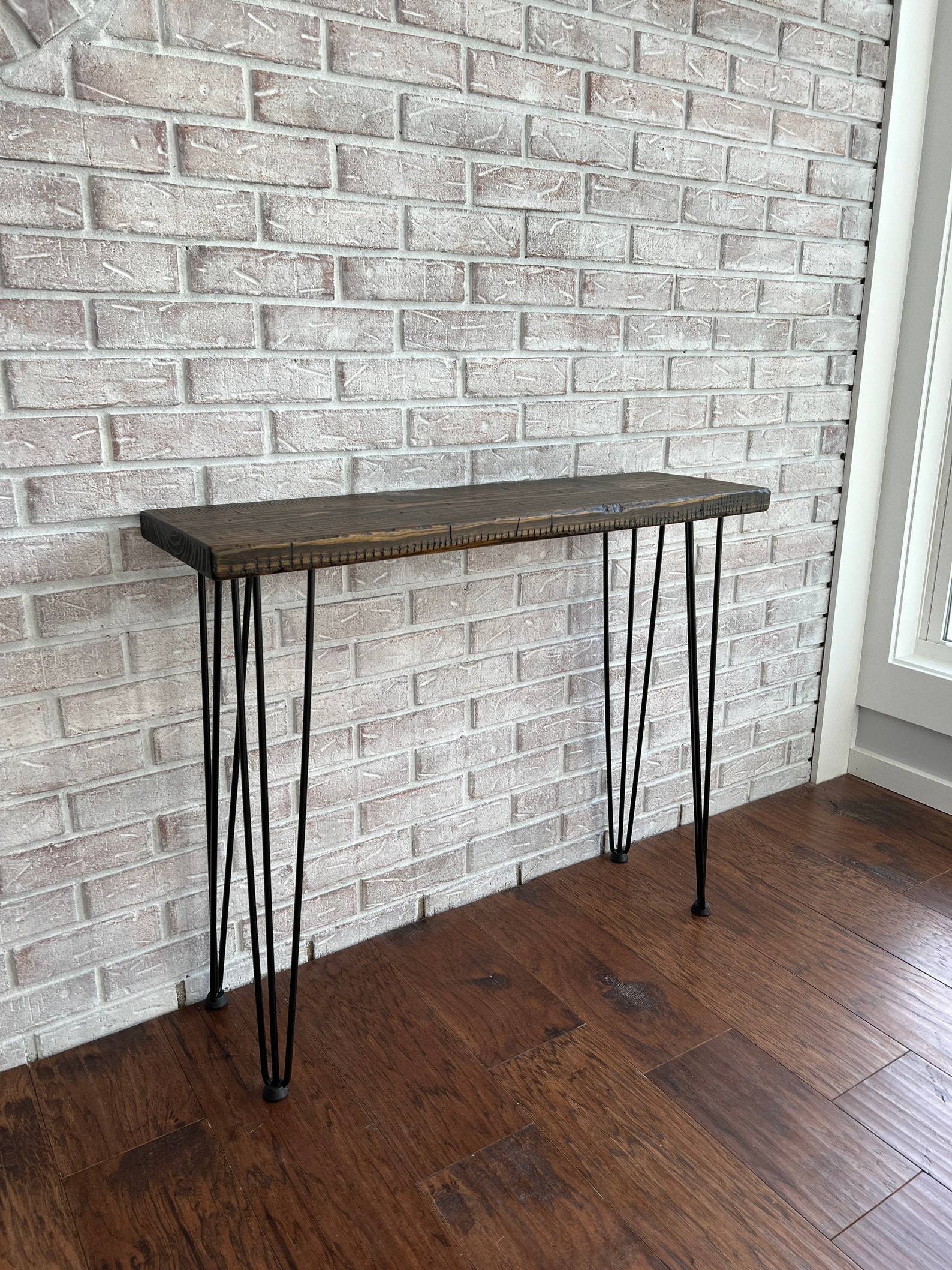 Distressed Entryway Farmhouse Console Table Hairpin Legs - Etsy