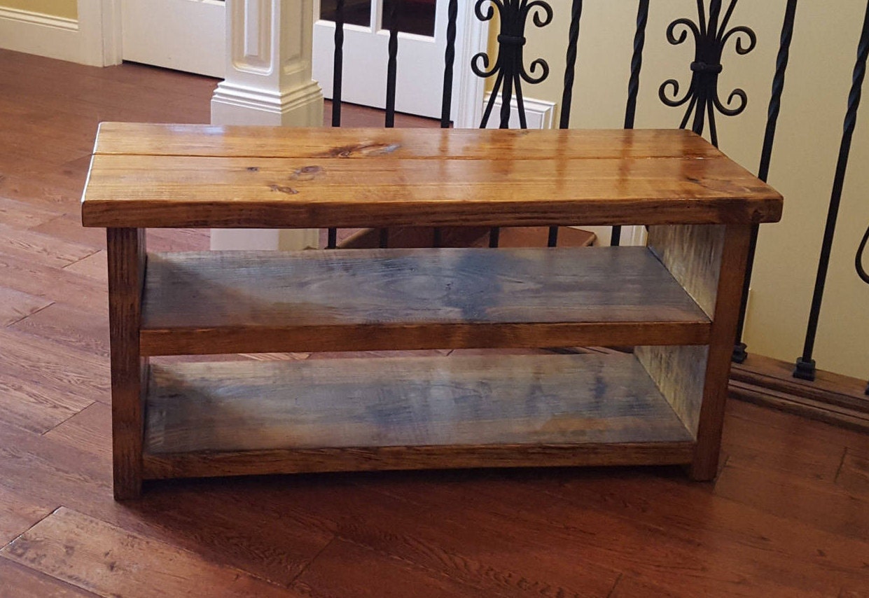 Entryway Shoe Rack and Bench Rustic Shoe Bench - Etsy