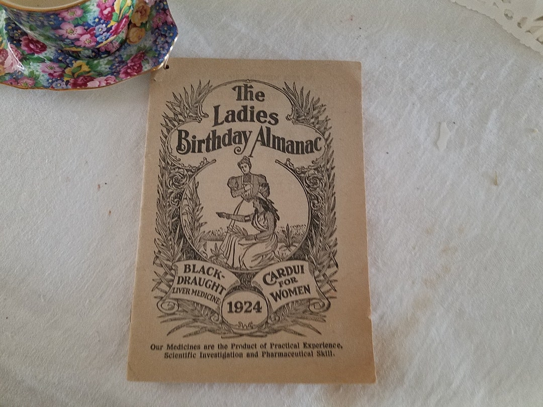 The Ladies Birthday Almanac 1924 Edition Paper Ladies Book for womens ...