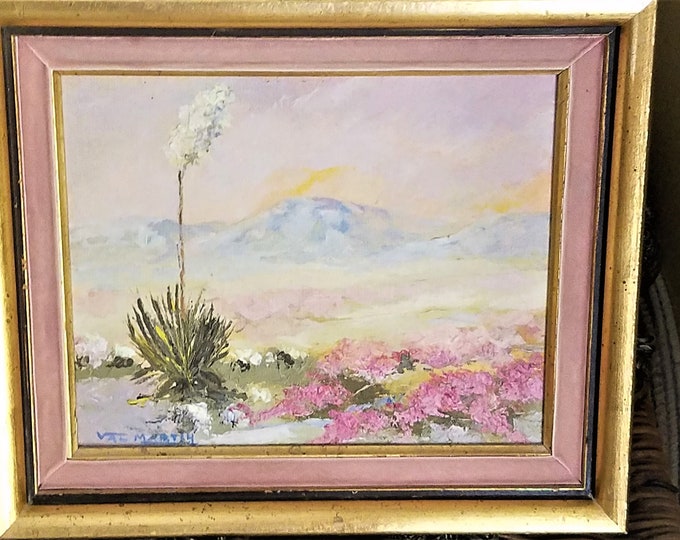 Original Oil Painting by Val Martin - C. 1965 - Frame 12.5 Inches by 10 ...