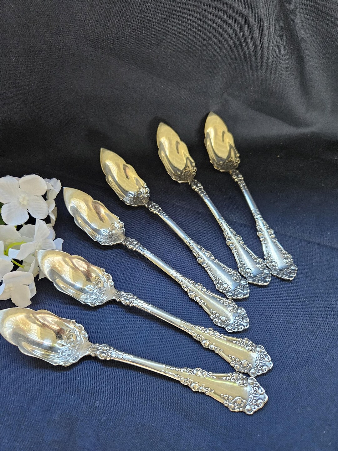 Antique Silver Plate Berry Spoons - 1897 Rogers Bros A1, Set of 6 - Etsy