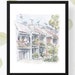 Terrace House Art Print / Sydney Architecture Print / Cute House ...
