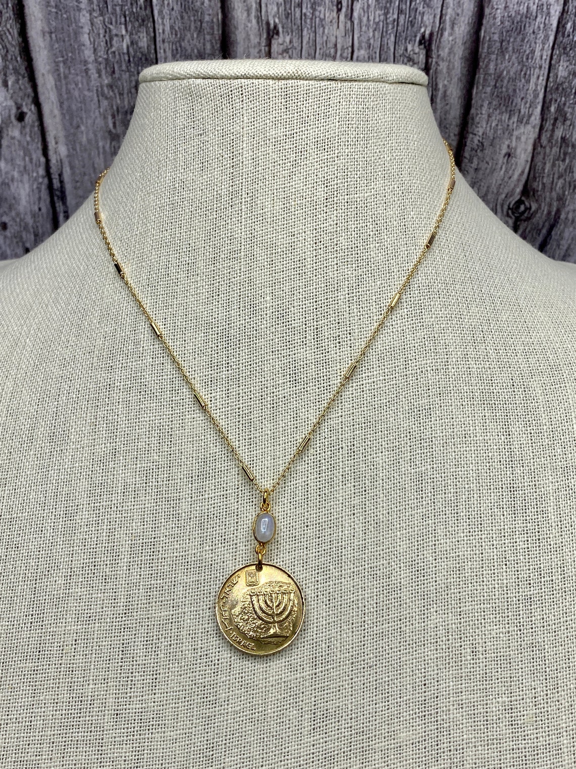 Israel 10 Agorot new Shekel Coin Necklace Pendant. Genuine - Etsy