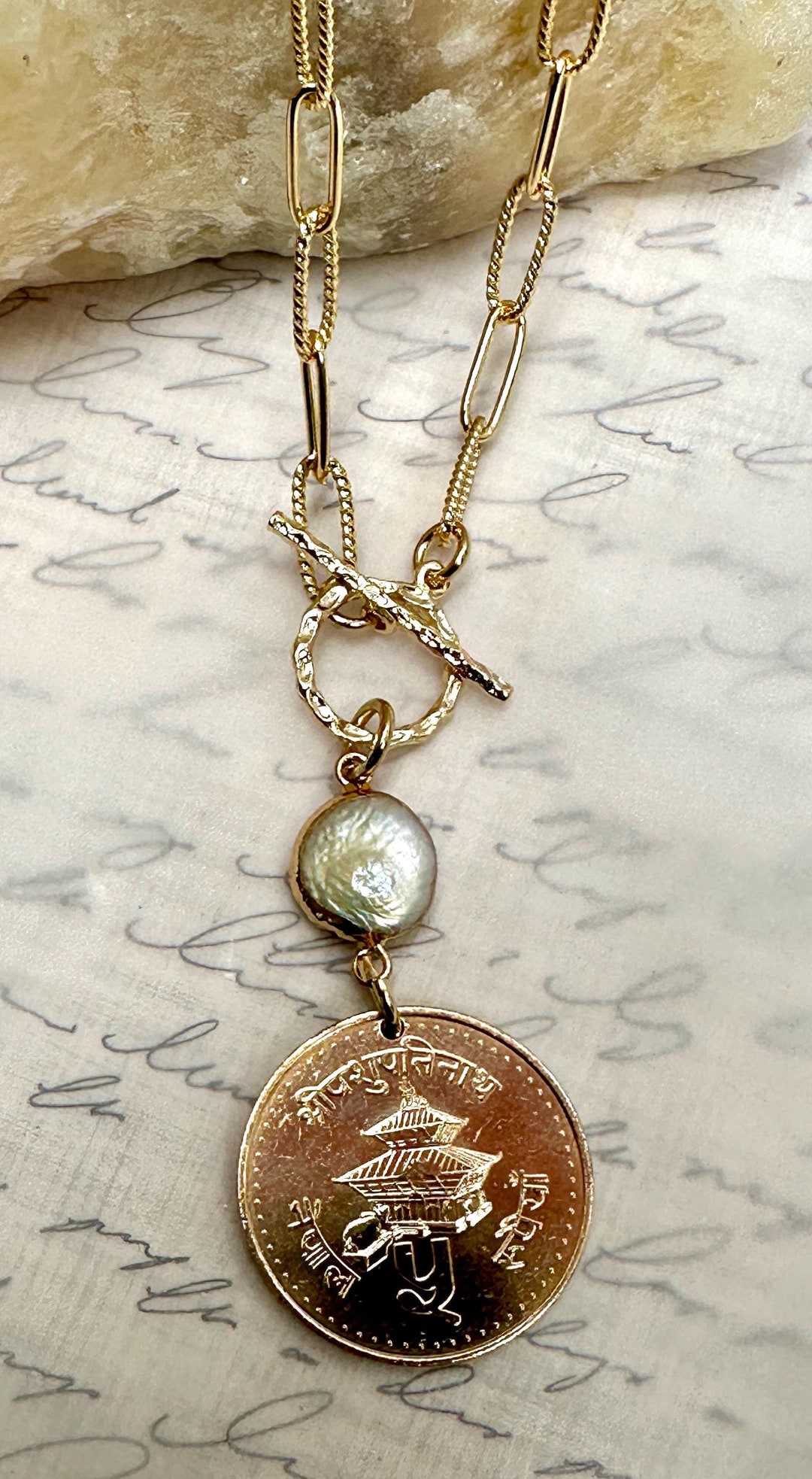 Nepal 5 Rupees Coin Necklace Pendant. Pashupatinath Temple. Choose From ...