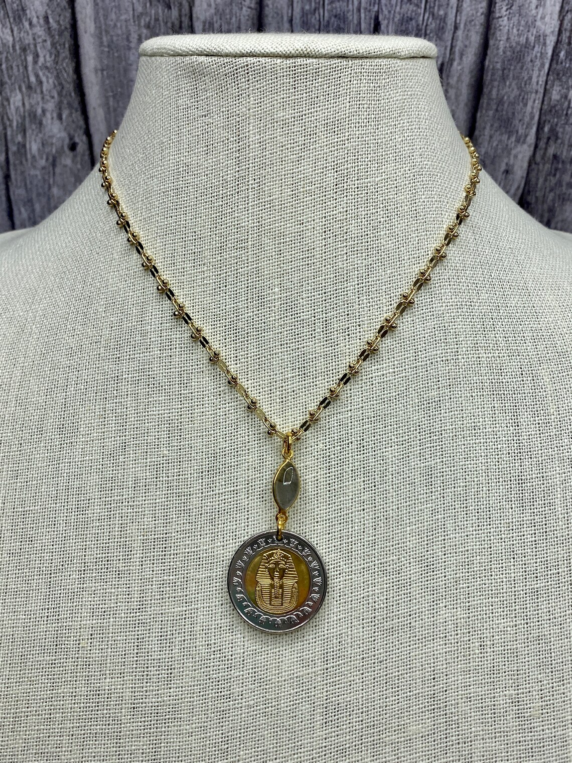 Egypt 1 Pound Coin Necklace. King Tut. Tutankhamun. Egyptian - Etsy