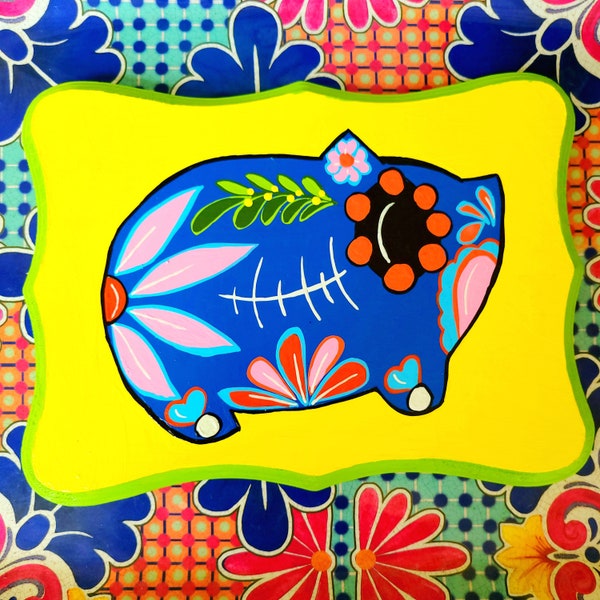 Mexican Folk Art Pig - Etsy