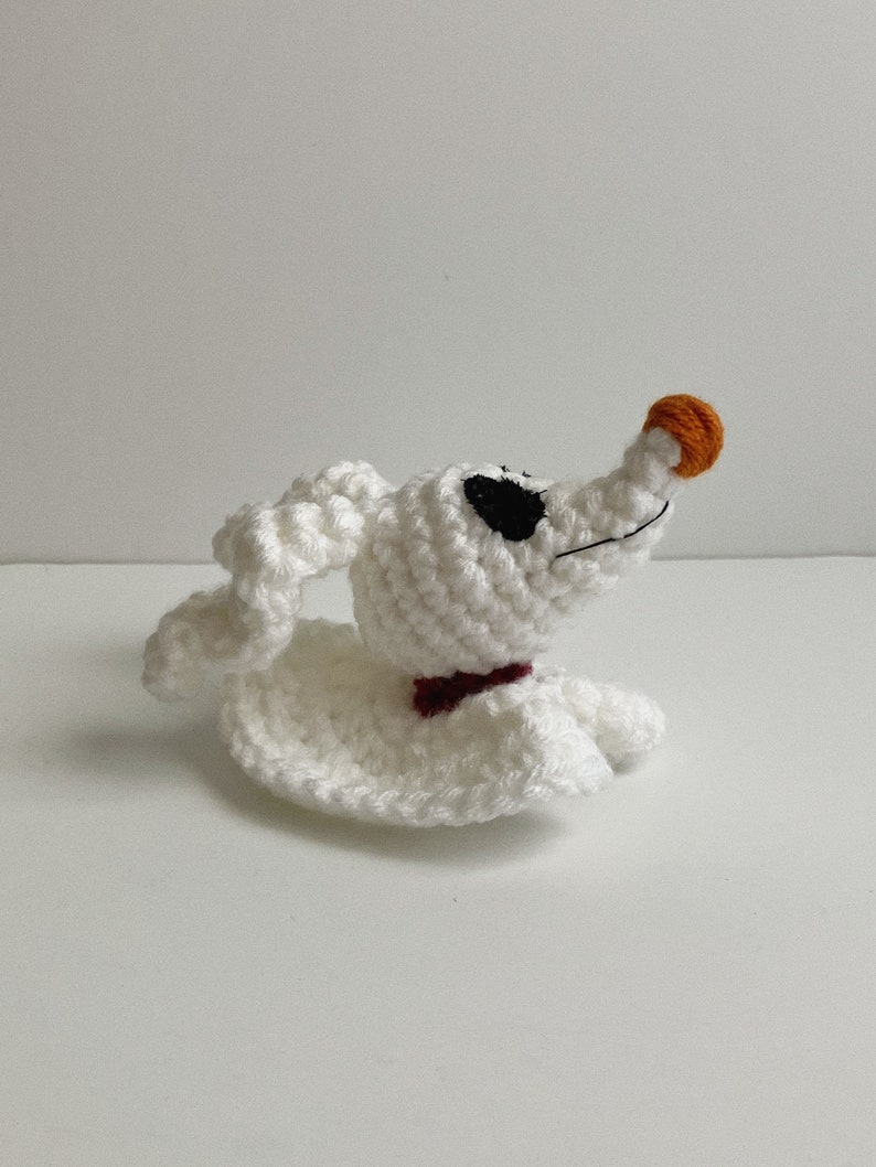 Zero the Ghost Dog Crochet Pattern: Nightmare Before Christmas Plush ...