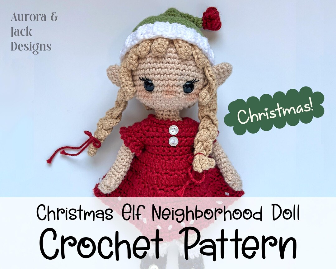 Crochet Christmas Elf Doll Pattern: Amigurumi Child’s Toy (PDF) - Etsy