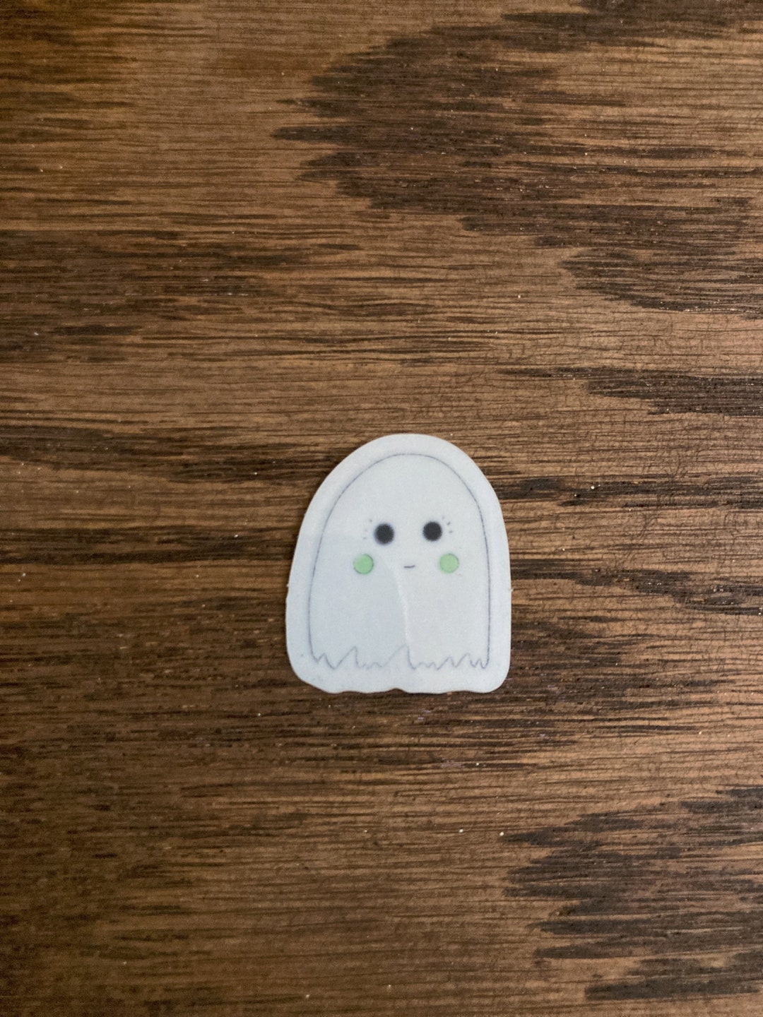 MINI Ghost Vinyl Sticker / One Inch Halloween Inspired Decal / Hand ...