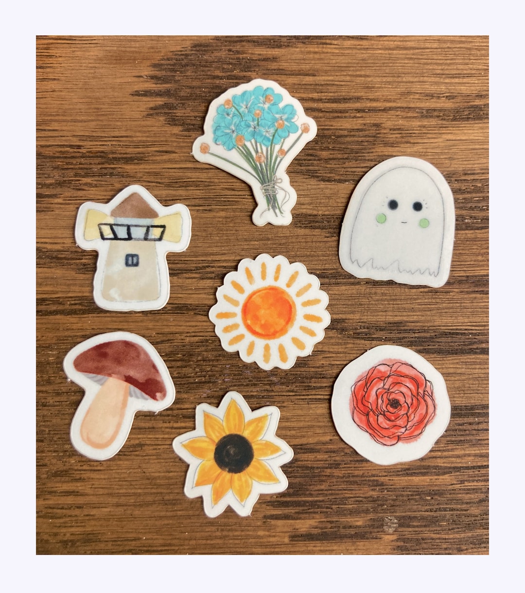 THREE PACK of MINI Vinyl Stickers / Nature Inspired Decals / - Etsy